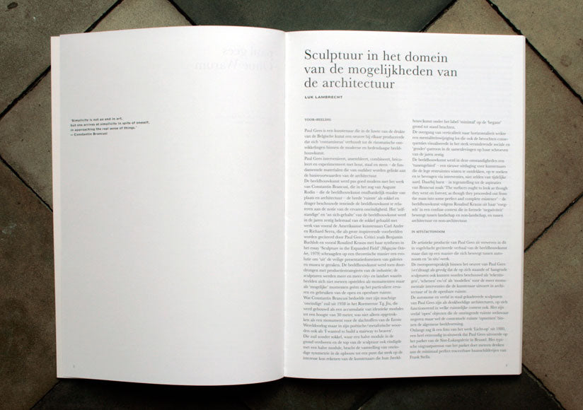 Paul Gees ‘Ohne Warum’ – Posture Editions